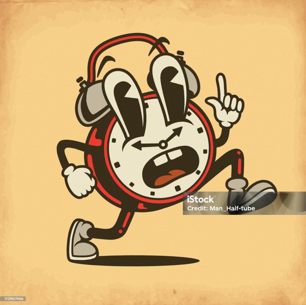 Running Alarm Clock Running Time Character Stock Illustration ... Running Alarm Clock Running Time Character Stock Illustration ...