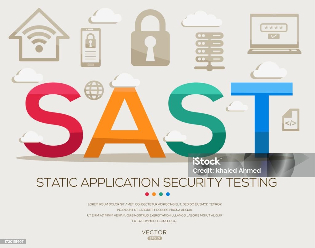 Sast Static Application Security Testing Stock Illustration Download