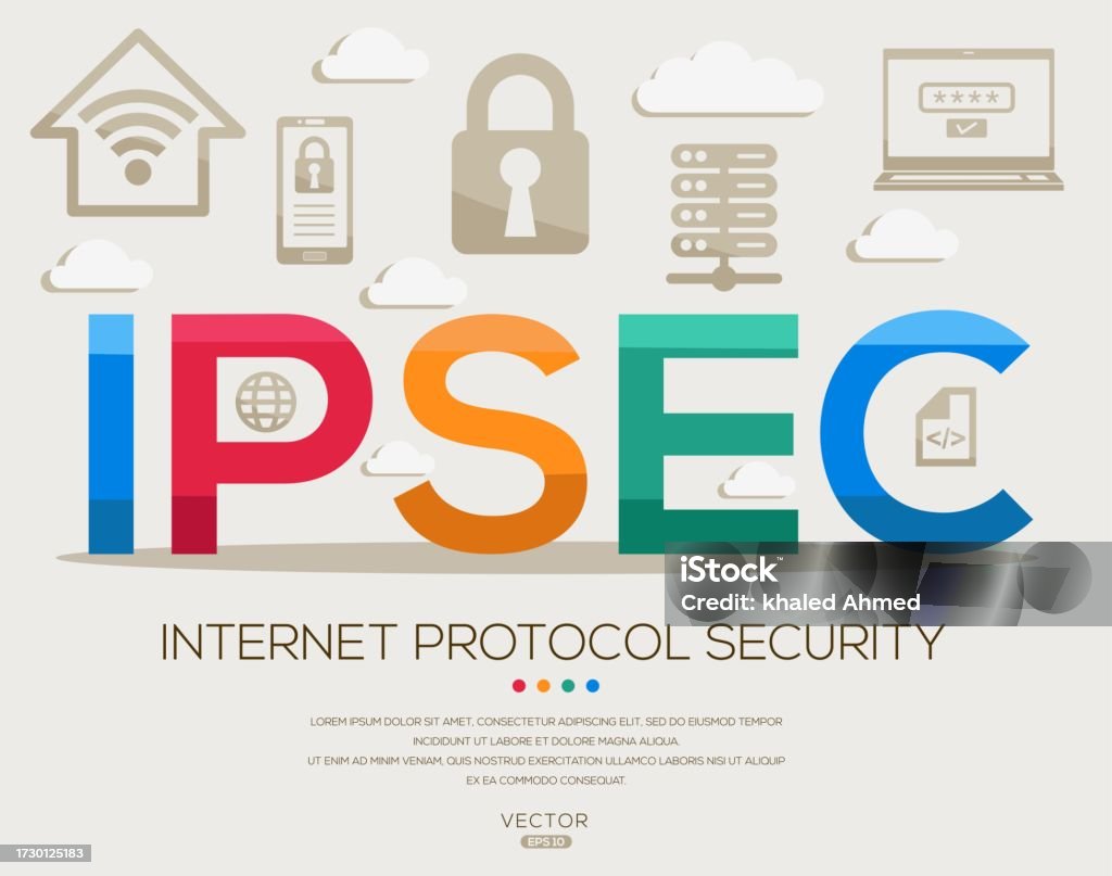 Ipsec Internet Protocol Security Stock Illustration Download Image Now Alertness Big Data