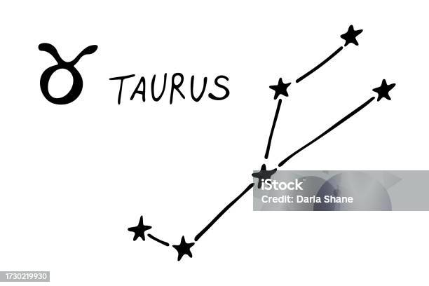 Hand Drawn Taurus Zodiac Sign Stock Illustration Download Image Now