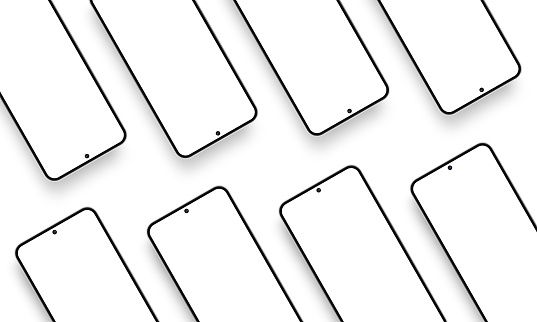 Mockup Layar Smartphone Untuk Menampilkan Desain Aplikasi Anda