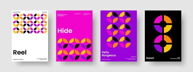 Desain Sampul Buku Terisolasi Template Laporan Modern Tata Letak Brosur