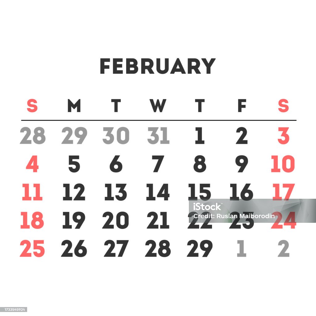 Kalender Bulan Februari 2024 Ilustrasi Vektor Ilustrasi Stok - Unduh ... Kalender Bulan Februari 2024 Ilustrasi Vektor Ilustrasi Stok - Unduh ...