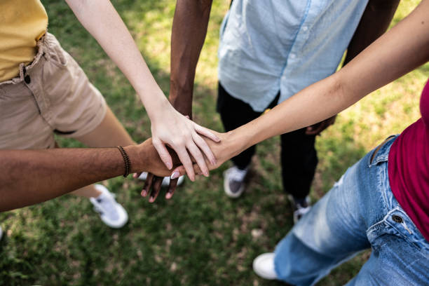 Free Stock Photo of Holding Hands Indicates Unity Friends And ...