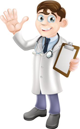 Kartun Dokter Memegang Clipboard Ilustrasi Stok Unduh Gambar Sekarang