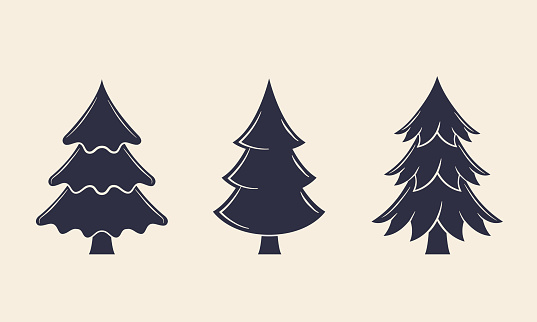 Pine Tree Icons Set Pine Tree Silhouettes Set Pine Trees Icons Isolated ... Pine Tree Icons Set Pine Tree Silhouettes Set Pine Trees Icons Isolated ...
