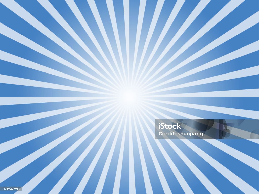 Simple Concentrated Line Background Material With Dazzling Sun Rays
