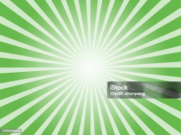 Simple Concentrated Line Background Material With Dazzling Sun Rays