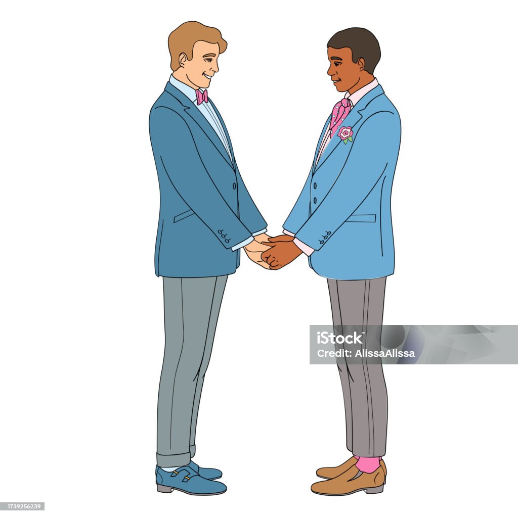 Ilustración de Dos Hombres Tomados De La Mano Ceremonia De Matrimonio ... Ilustración de Dos Hombres Tomados De La Mano Ceremonia De Matrimonio ...