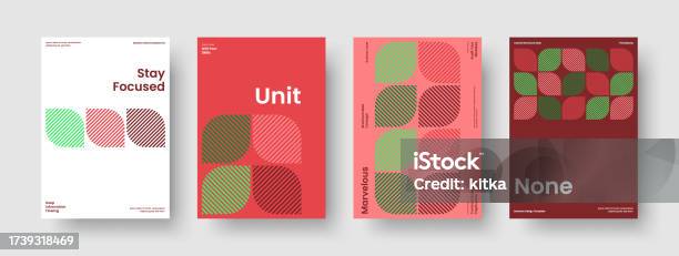 Template Laporan Modern Tata Letak Banner Abstrak Desain Poster