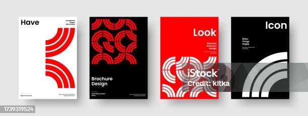 Desain Latar Belakang Geometris Tata Letak Flyer Terisolasi Template