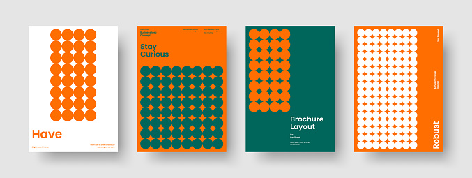 Desain Brosur Modern Template Latar Belakang Abstrak Tata Letak Sampul