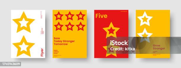 Tata Letak Brosur Terisolasi Desain Flyer Geometris Template Banner