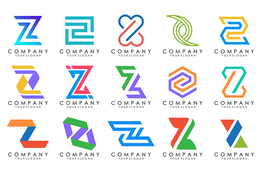 Ilustración De Conjunto De Diseño De Logotipo Abstracto De La Letra Z