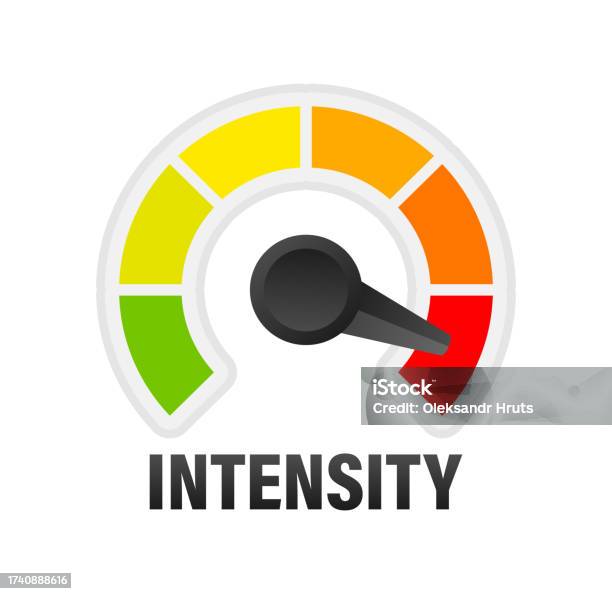Intensity Level Meter Measuring Scale Intensity Level Speedometer ... Intensity Level Meter Measuring Scale Intensity Level Speedometer ...