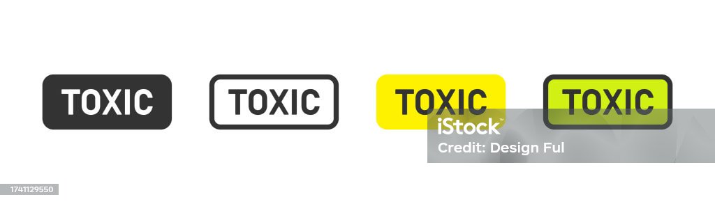 Label Racun Beracun Simbol Cairan Bahaya Peringatan Bahaya Radiasi