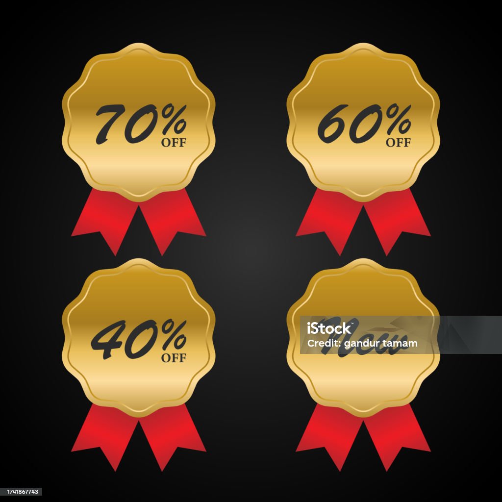 Lencana Emas Menyegel Label Kualitas Penjualan Medali Lencana Premium ... Lencana Emas Menyegel Label Kualitas Penjualan Medali Lencana Premium ...