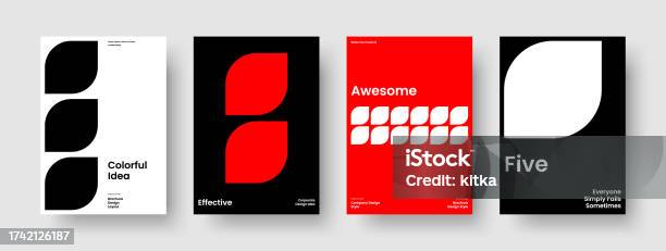 Template Sampul Buku Terisolasi Tata Letak Poster Abstrak Desain