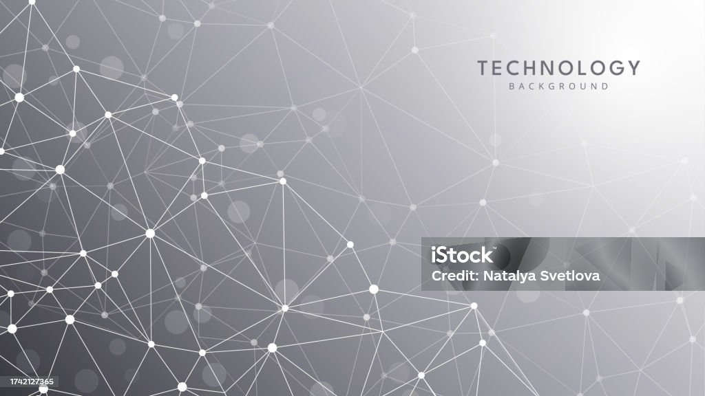 Network Connection Background Science And Technology Abstract Design