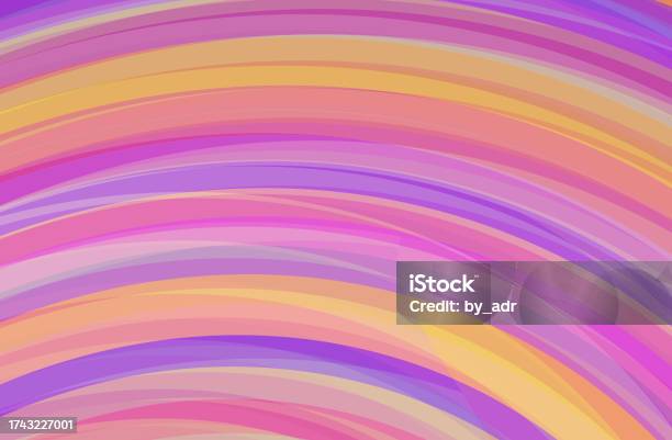 Artistic Background With Multicolor Rounded Stripes Stock Illustration ... Artistic Background With Multicolor Rounded Stripes Stock Illustration ...