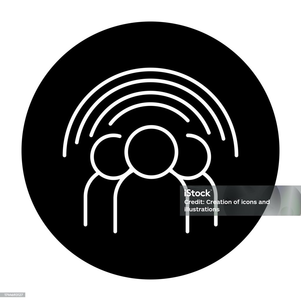 Gender Equality Color Line Icon Multinational Company Stock