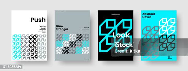Desain Flyer Terisolasi Tata Letak Brosur Modern Template Banner