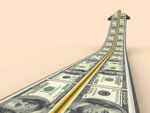 Free Stock Photo of Dollars with jumping arrow - Money growth concept ...