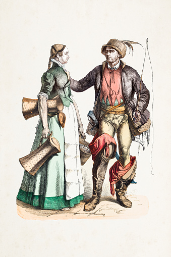 Pasangan Jerman Dalam Pakaian Tradisional Dari Abad Ke16 Ilustrasi Stok ... Pasangan Jerman Dalam Pakaian Tradisional Dari Abad Ke16 Ilustrasi Stok ...