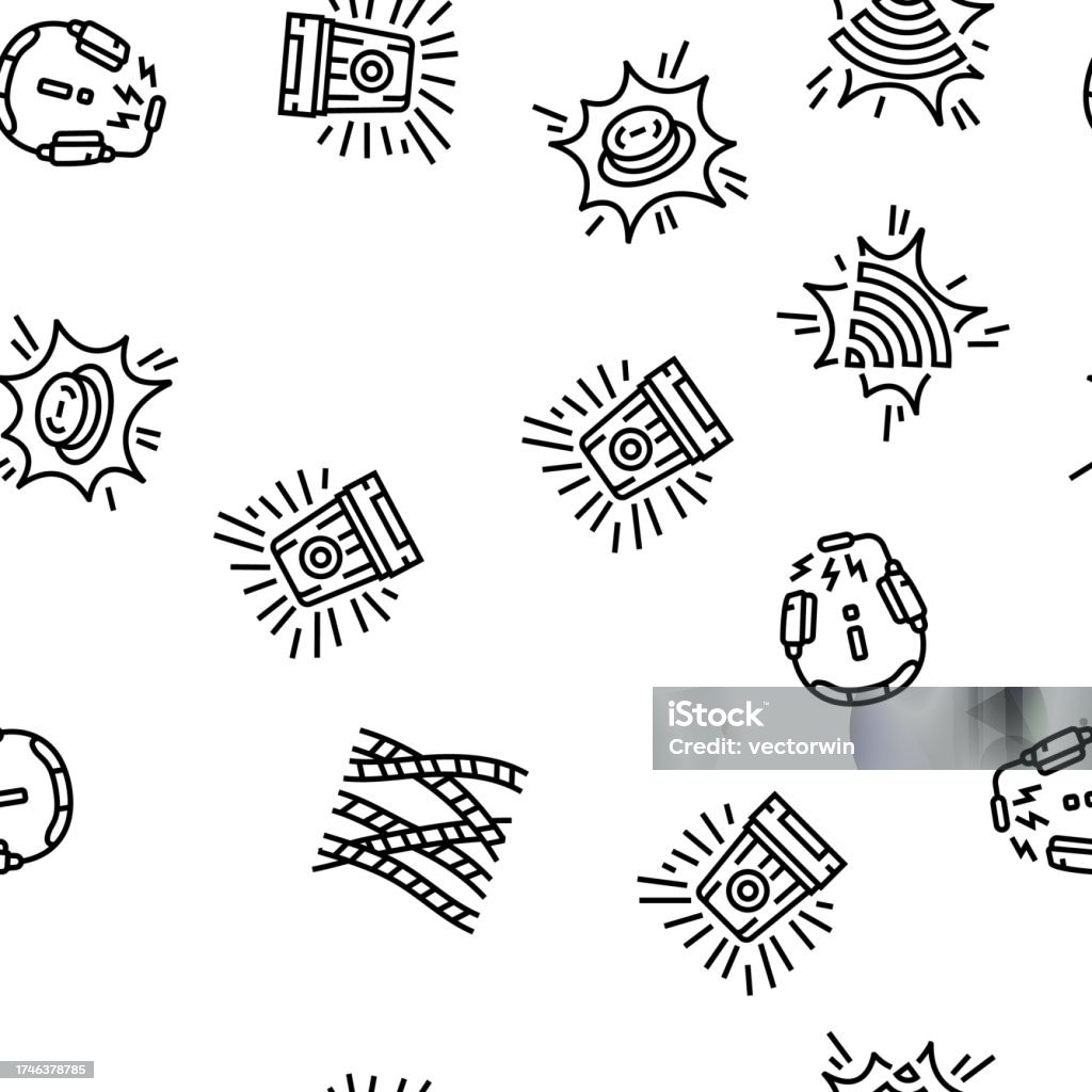 Alert Attention Signal Caution Vector Seamless Pattern Stock ... Alert Attention Signal Caution Vector Seamless Pattern Stock ...
