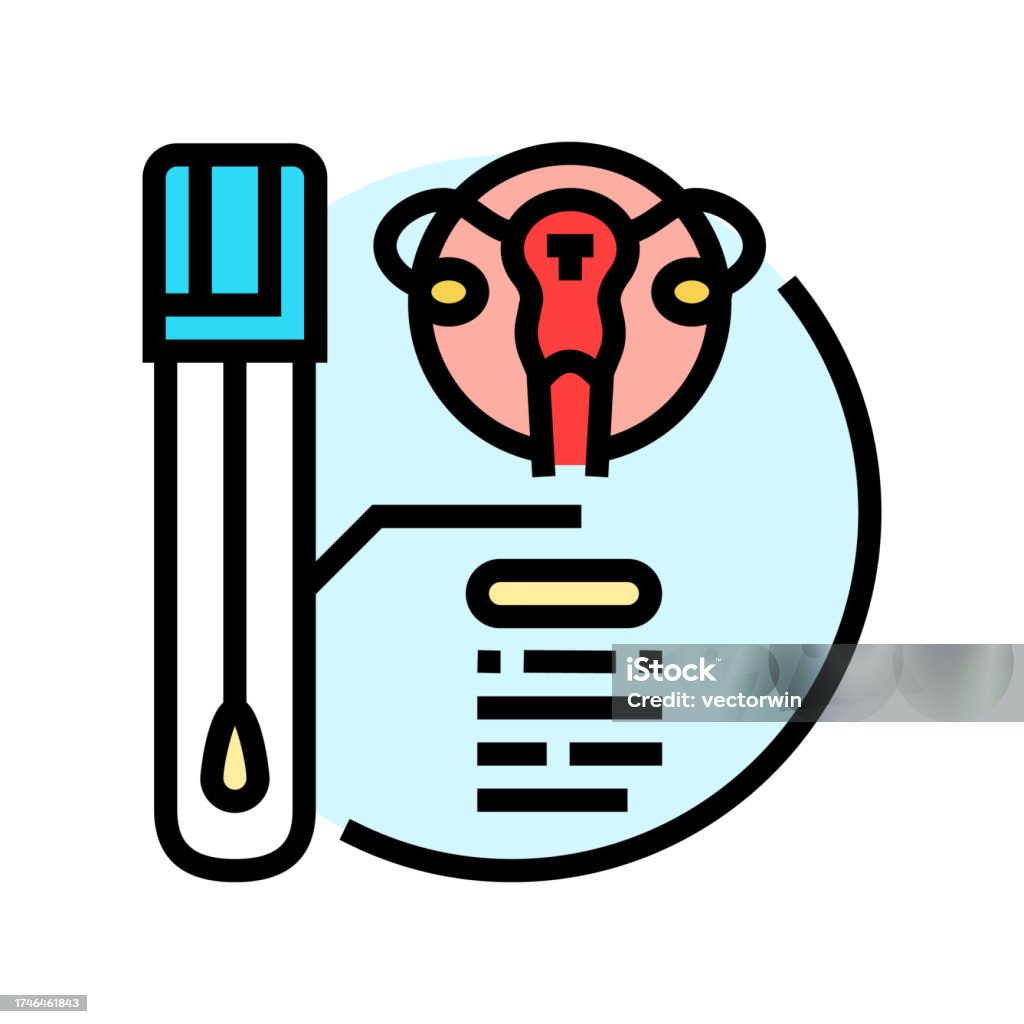 Ilustración De Ilustración Vectorial De Icono De Color De Ginecólogo De