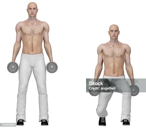 Series Of Exercises Dumbbell Lunges Stock Photo - Download Image Now ... Series Of Exercises Dumbbell Lunges Stock Photo - Download Image Now ...