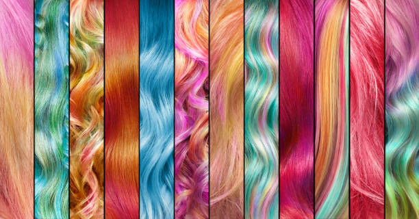 Free Stock Photo of Close-up of multi-colored hair strands | Download ...