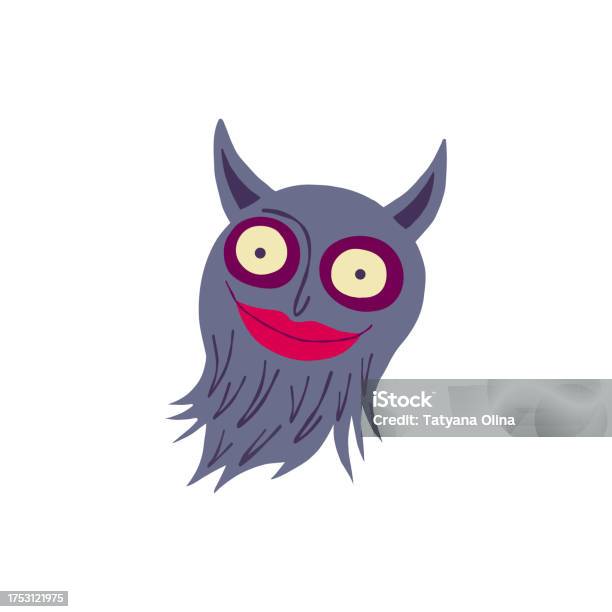 Vibrant Bright Strange Halloween Demon Character Character With Devil