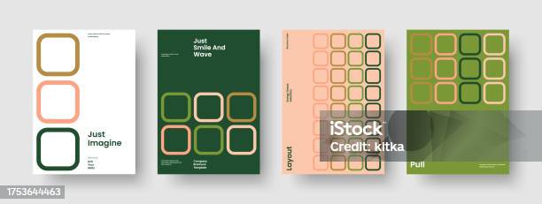 Template Flyer Modern Tata Letak Brosur Geometris Desain Presentasi
