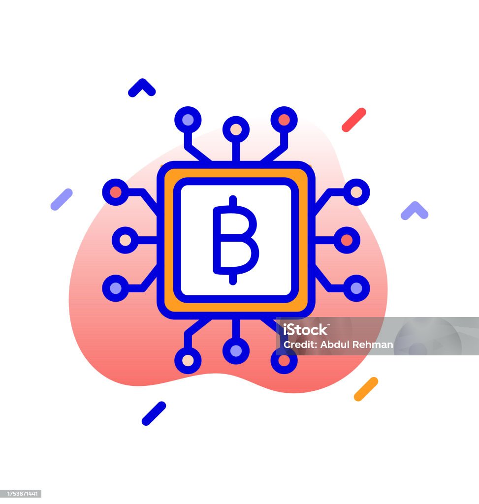 Bitcoin Cpu Cpu Mining Fpga Mining Cpu Fully Editable Vector Icons Stock Illustration Download