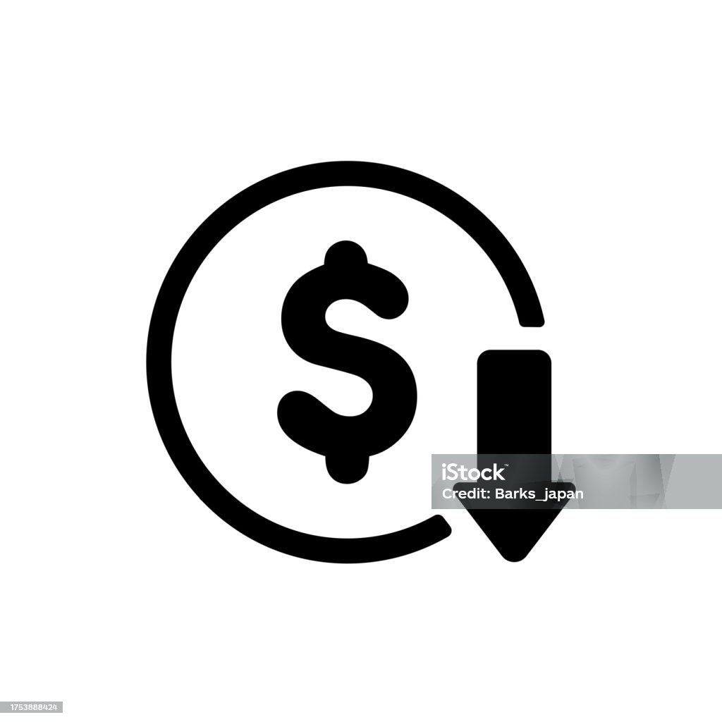 Cost Down Cost Reduction Vector Icon Illustration Stock Illustration ... Cost Down Cost Reduction Vector Icon Illustration Stock Illustration ...