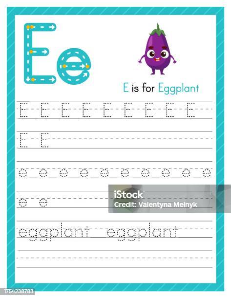 Lettre De Trace E Majuscules Et Minuscules Feuille De Travail
