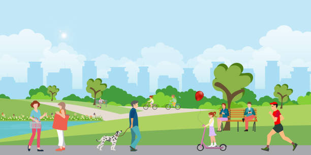 Free Stock Photo of People enjoying outdoor activities in a park ...