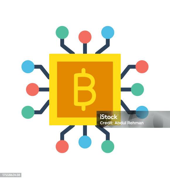 Bitcoin Cpu Cpu Mining Fpga Mining Cpu Fully Editable Vector Icons Stock Illustration Download