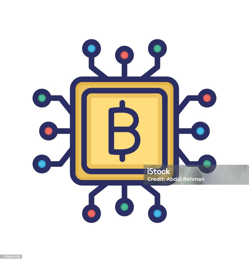 Bitcoin Cpu Cpu Mining Fpga Mining Cpu Fully Editable Vector Icons Stock Illustration Download