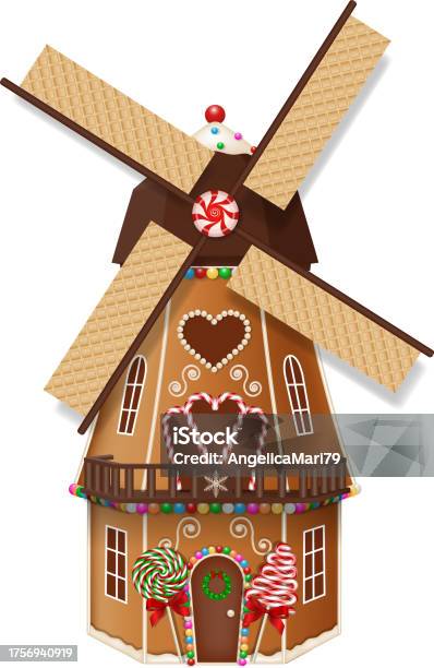Pabrik Roti Jahe Natal Dengan Kue Dan Permen Ilustrasi Stok Unduh