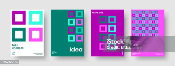 Tata Letak Presentasi Bisnis Kreatif Template Laporan Terisolasi Desain