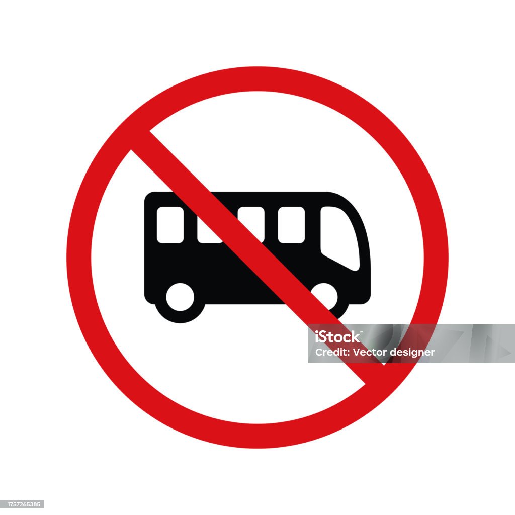Brak Symbolu Znaku Ikony Autobusu Na Białym Tle Ikona Zakazu Wjazdu ... Brak Symbolu Znaku Ikony Autobusu Na Białym Tle Ikona Zakazu Wjazdu ...