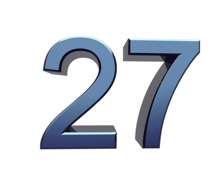 Number 27 Stock Photo - Download Image Now - Blue, Cut Out, Digitally ... Number 27 Stock Photo - Download Image Now - Blue, Cut Out, Digitally ...