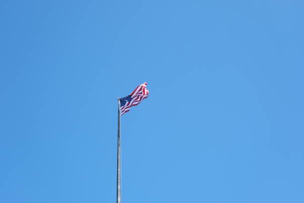 Free Stock Photo of American Flag Flying on Top of Bridge | Download ...