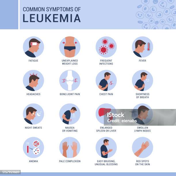 Common Symptoms And Signs Of Leukaemia Stock Illustration Download Image Now Lymphoma