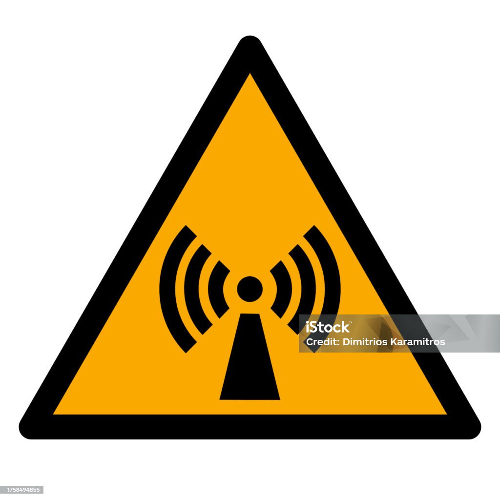 Non Ionizing Radiation Warning Sign Stock Illustration - Download Image ... Non Ionizing Radiation Warning Sign Stock Illustration - Download Image ...