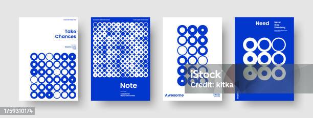 Tata Letak Laporan Abstrak Desain Sampul Buku Modern Template Brosur