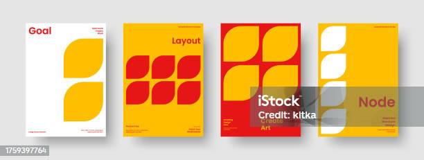 Tata Letak Laporan Modern Template Brosur Abstrak Desain Sampul Buku