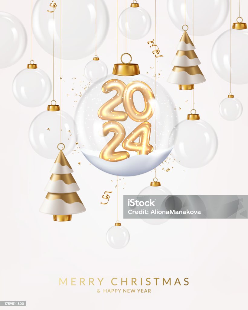 Ilustración de Feliz Año Nuevo 2024 Tarjeta De Felicitación De Navidad ... Ilustración de Feliz Año Nuevo 2024 Tarjeta De Felicitación De Navidad ...
